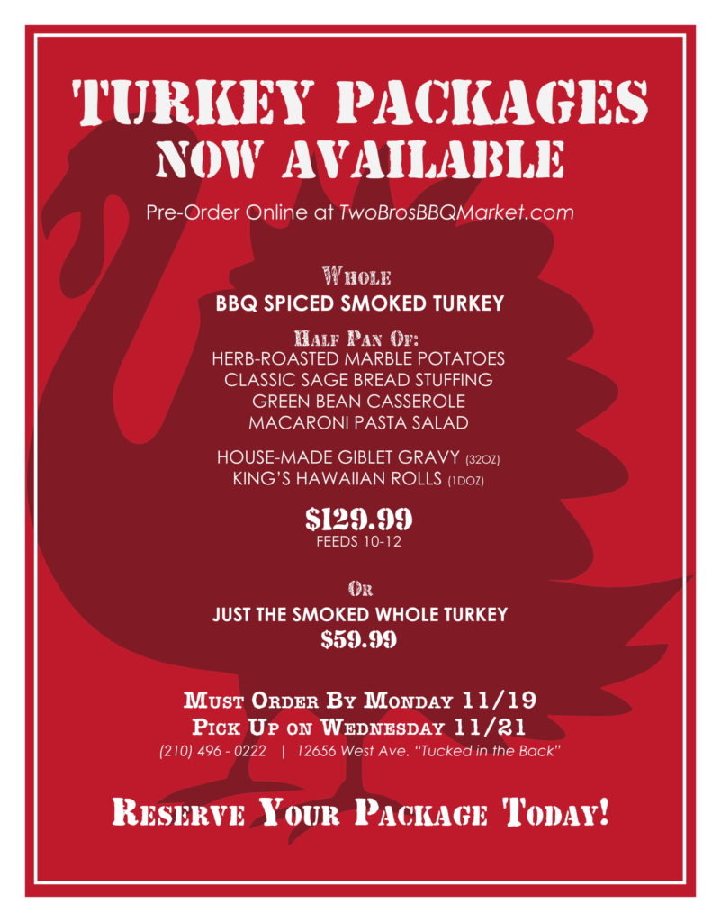 Turkey Packages Flyer - Two Bros BBQ Market