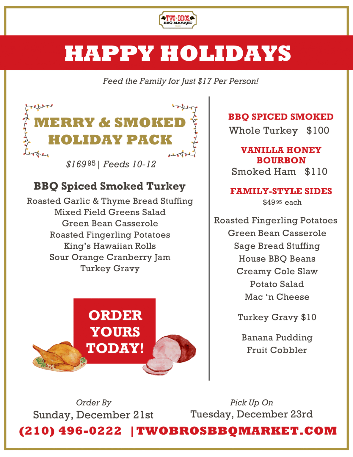 Two Bros BBQ Market Holiday Packs - Two Bros BBQ Market